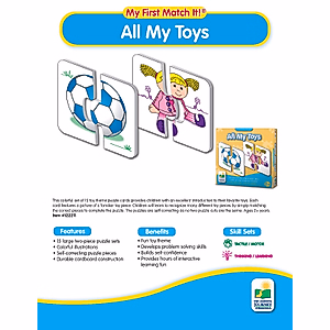 The Learning Journey: My First Match It - All My Toys - Self-Correcting Matching Puzzles for Toddlers and Preschoolers