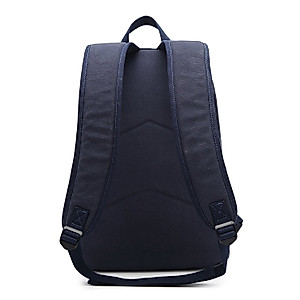 kayond Casual Style Lightweight canvas Laptop Bag/Durable Travel backpacks/Rucksack for Men&Women/Fashion Backpack Fits 15 inch Notebook (navy blue)