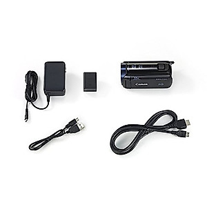 Canon VIXIA HF R600 Full HD Camcorder with 3 inch Touchscreen and 57x Advanced Zoom - Black (Renewed)