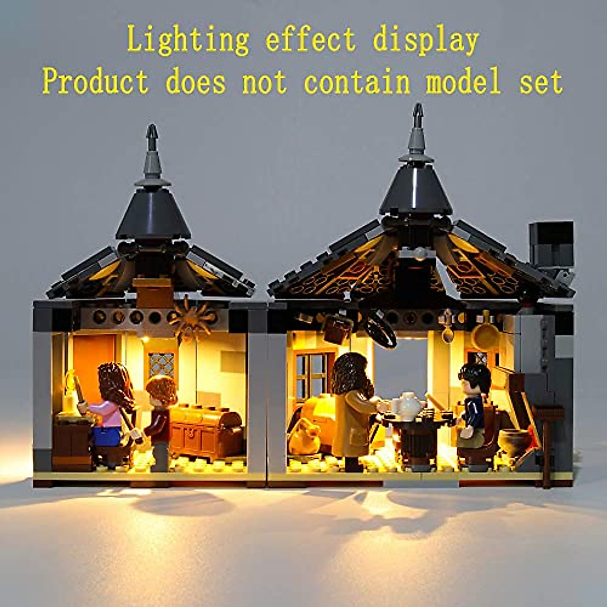 GEAMENT Light Kit for Hagrid's Hut Buckbeak's Rescue - Compatible with Lego 75947 Toy Hut Building Set (Model Set Not Included)