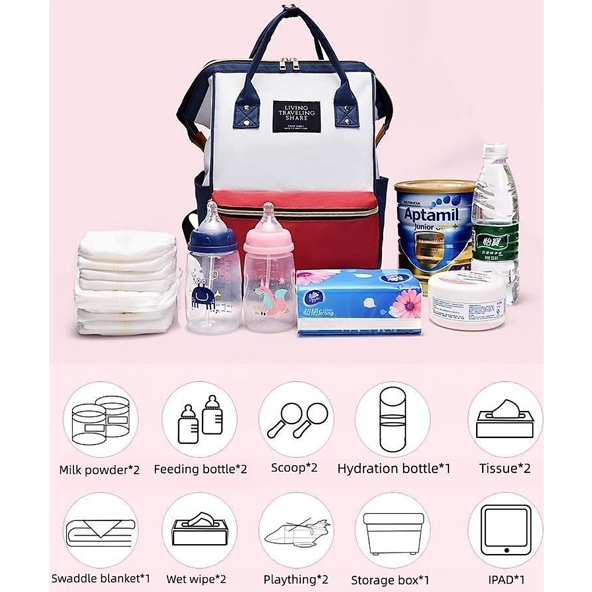 UIVXXUD Premium Water-Resistant Nylon Backpack - Versatile and Durable - Fits 14-inch Laptop - 5 Stylish Colors (Multicolour)