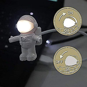 SOONDAR® Creative Spaceman Astronaut LED Flexible USB Light for Laptop PC Notebook