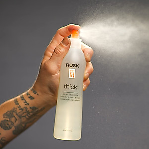 RUSK Designer Collection Thick Body and Texture Amplifier, 13.5 Oz, Gives Incredible Body, Creates Texture and Volume, Anyone with Fine, Limp, Lazy Hair