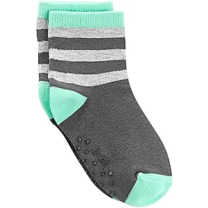 Simple Joys by Carter's Baby 12-Pack Socks, Multicolor/Dinosaur/Stripe, 2-3T