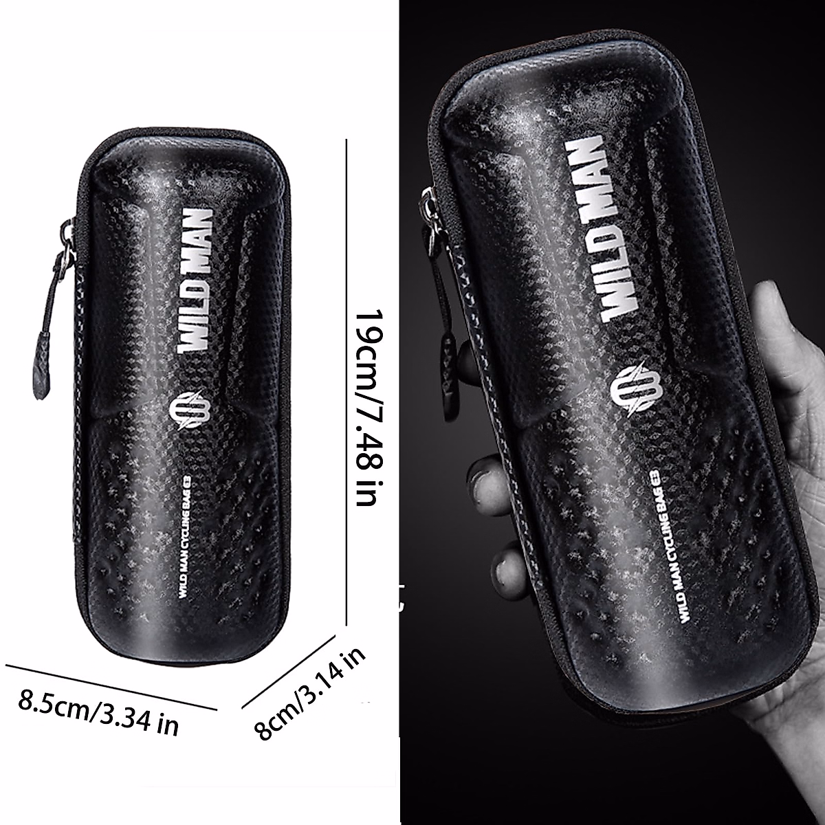 Bike Tool Bags, Road Bike Kit Tool Bag, Bike Storage with Water Bottle Holder, Repair Kit Capsule Hard Shell Bicycle Bag, Mountain Bicycle Tool Pouch Bike Tool Mount, Repair Tool Wrap Case, No Tool