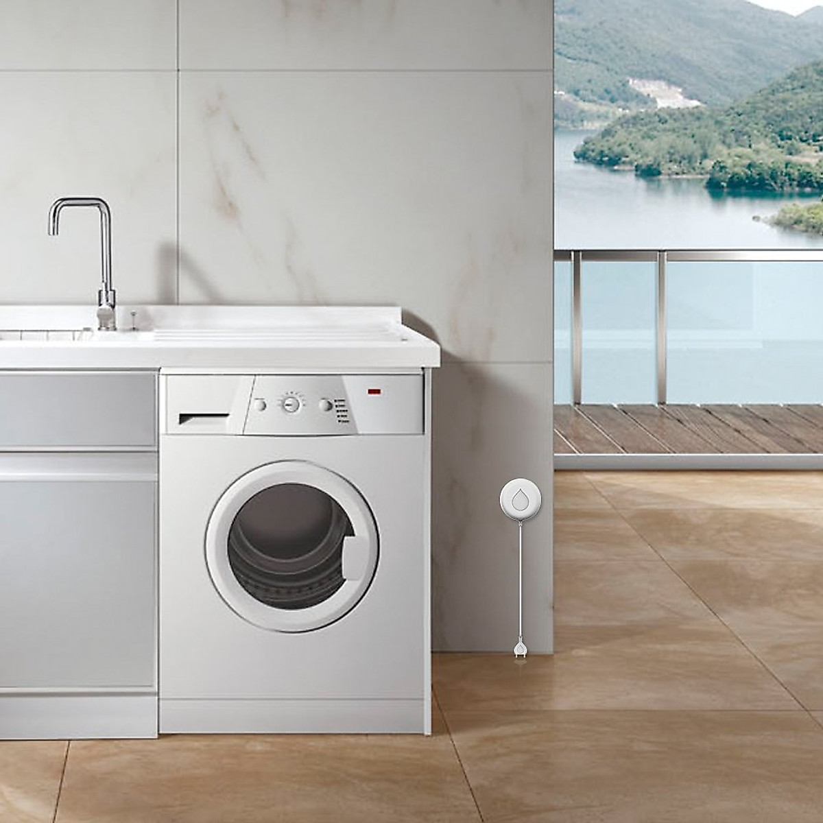 Securifi Water Leak Detection Kit: Almond 2015 Router and 1x Flood Sensor