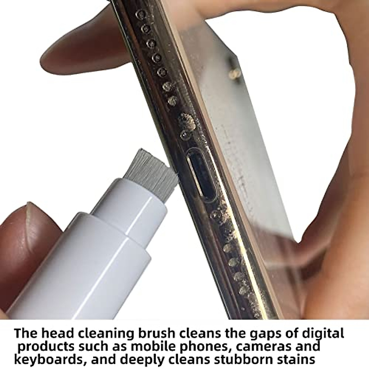 WANTHER Airpod Cleaner Kit,Cleaning Pen 4 in 1 Multi-Function Cleaner Set Tool Soft Brush for Computer/Camera/Phone Accessories for Gifts