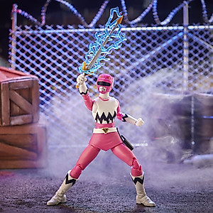 Power Rangers Lightning Collection Lost Galaxy Pink Ranger 6-Inch Premium Collectible Action Figure Toy with Accessories, Kids Ages 4 and Up