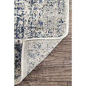 nuLOOM Tarnish Hazy Mysterious Area Rug, 8' x 10', Blue