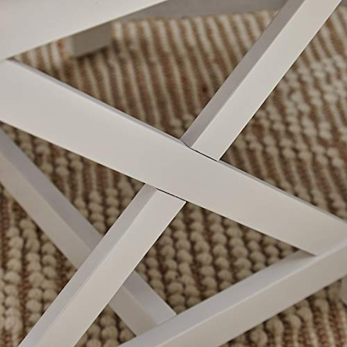 Christopher Knight Home Jean Indoor Farmhouse Acacia Wood End Table, Dark Brown Finish, White Finish