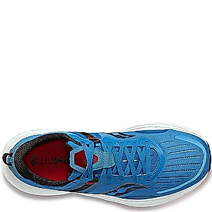 Saucony Men's Tempus Running Shoe Sneaker, Hydro/Poppy, 7.5