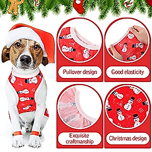 12 Pieces Christmas Dog Shirt Bulk Dog Christmas Outfit Christmas Dog Clothes Puppy Christmas Shirt for Small Dogs Christmas Home and Party Dog Supplies