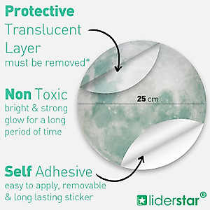 Glow in The Dark Stars and Moon for Ceiling, Luminous Stars and Moon Wall Decal, Wall Decor, Sticky Fluorescence Stars, Gift for boy and Girl Perfect for Kids Nursery Bedroom Living Room