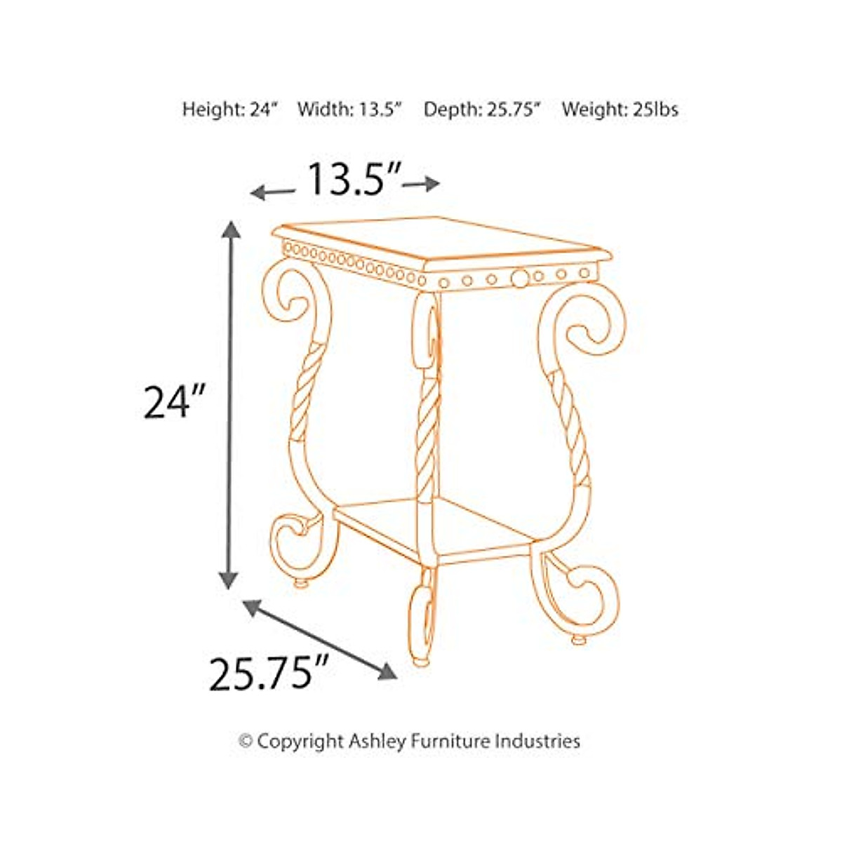 Elegant Vintage Inspired End Tables by Ashley