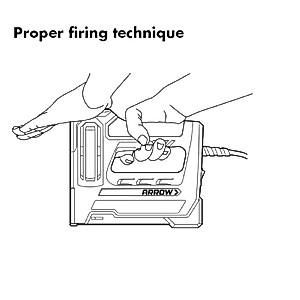 Arrow ET501F Corded 5-in-1 Professional Electric Staple and Nail Gun, Wire Stapler, and Brad Nailer for Upholstery, Framing, Insulation, Crafts, Fencing, and Cable, Black/Red