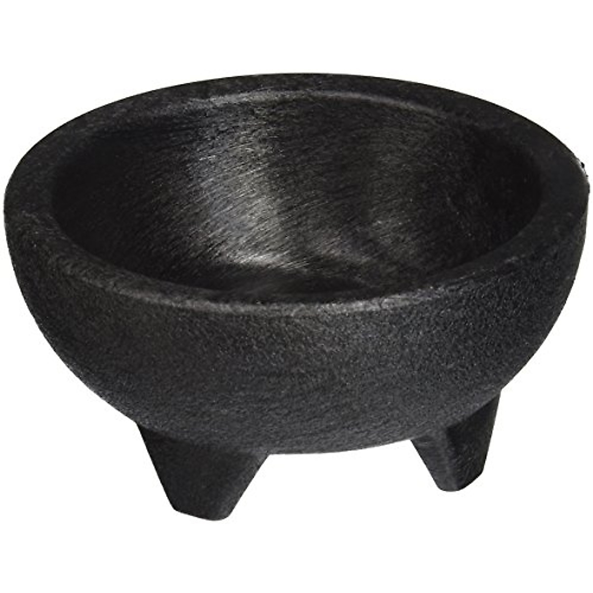 Winco Molcajete Salsa Bowls, 10-Ounce, Black, Medium