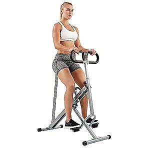 Sunny Health & Fitness Squat Assist Row-N-Ride™ Trainer for Glutes Workout with Online Training Video