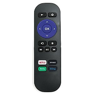 VINABTY New Replacement Remote fit for Roku 1 2 3 4 Premiere 4620XB 4620R 3900XB 3050R 3700XB 2000C 2710R 4210XB 3900R 2500R LT 2700R 2450XB 3710RW with 4 Shourtcuts Keys, for Set Top Box