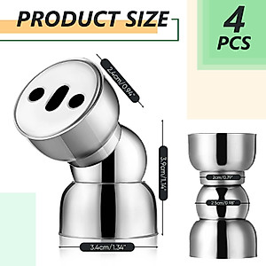 4 Pieces Mini Powerful Magnetic Doorstop, Stainless Steel Door Magnetic Door Stopper Heavy Duty Magnetism Door Holder for Bedroom Bathroom Kitchen Home Office