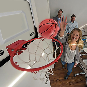 Amy&Benton Mini Basketball Hoop Indoor for Kids Small Basketball Goal Over The Door Nerf Basketball Hoop Dunking Proof on Wall for Room Bedroom Office