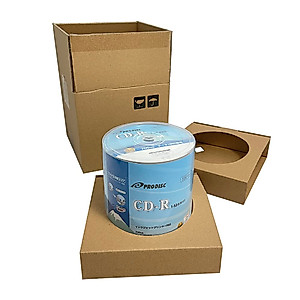 Prodisc CD-R 700MB 52X White Inkjet Hub Printable Recordable Media Disc - 100 Discs (Japanese Limited Edition) Blank CDs, CD-R Discs for Music and Data, Writable CDR, 100 Pack
