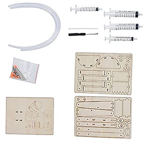 Wooden Building Kits DIY Hydraulic Excavator Model STEM Toys Children Educational Science Experiment Toy Set