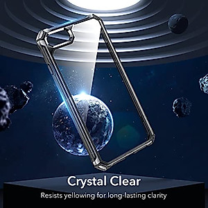 ESR for iPhone SE (2022) Case, iPhone SE (2020) and iPhone 8, Military-Grade Protection, Shock-Absorbing Corners, Yellowing-Resistant Back, Phone Case for SE 3/2, Air Armor Case, Clear Black
