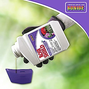 Bonide Rose Shield Spray, 16 oz Concentrate, Insect and Disease Protection for Roses, Flowers and Ornamentals