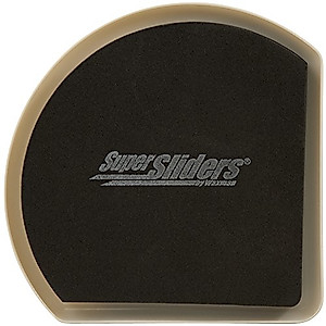 Super Sliders 7" Slide & Hide Reusable Furniture Sliders for Carpet - Effortless Moving and Surface Protection, Beige (4 Pack)