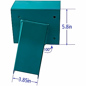 2 Swing Set Brackets, Wooden Swing Hardware Bracket, Playground Equipment Parts, Green(Screws Included)