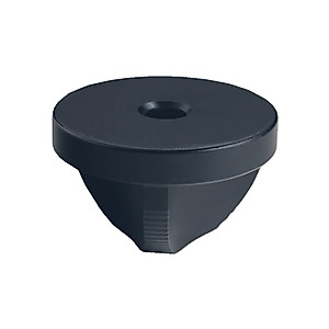 DEWHEL 45 RPM Aluminum Record Adapter Insert Compatible with 7 inch Vinyl Records Dome 45 Adapter Black