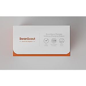 SwanScout Charging Station for Samsung S24 Ultra, SwanScout 703S, Wireless Charger for Samsung S24+/S24/S23 Ultra/S23/S22/Note 20, Galaxy Watch 6/6 Classic/5/4, Galaxy Buds 2 Pro/Pro (for Travel)