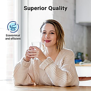 AQUA CREST 469690 ADQ36006101 Refrigerator Water Filter and Air Filter, Replacement for LG® LT700P®, Kenmore® 9690, 46-9690, ADQ36006102 and LT120F®, Pack of 3