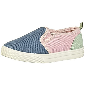 OshKosh BGosh Girls Sneaker, Navy/Multi, 12 Toddler