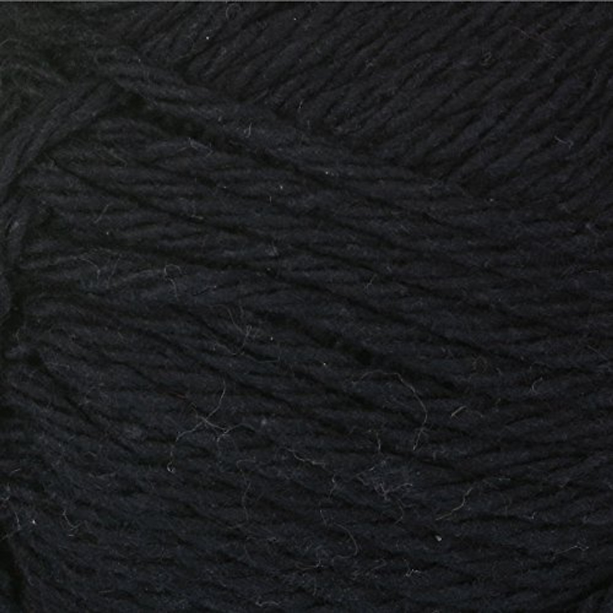Bernat Handicrafter Cotton Solids Yarn, 1.75 oz, Gauge 4 Medium, 100% Cotton, Black Licorice