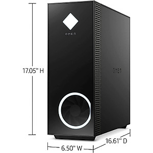 HP Omen 30L GT13 Gaming Desktop, AMD Ryzen 5 5600X Processor, GeForce RTX 3060 Graphics, 32GB DDR4-3200 RGB SDRAM, 1TB PCIe SSD+2TB HDD, RGB LED Lighting, Wi-Fi 6, 800W Power Supply, Win10 Home
