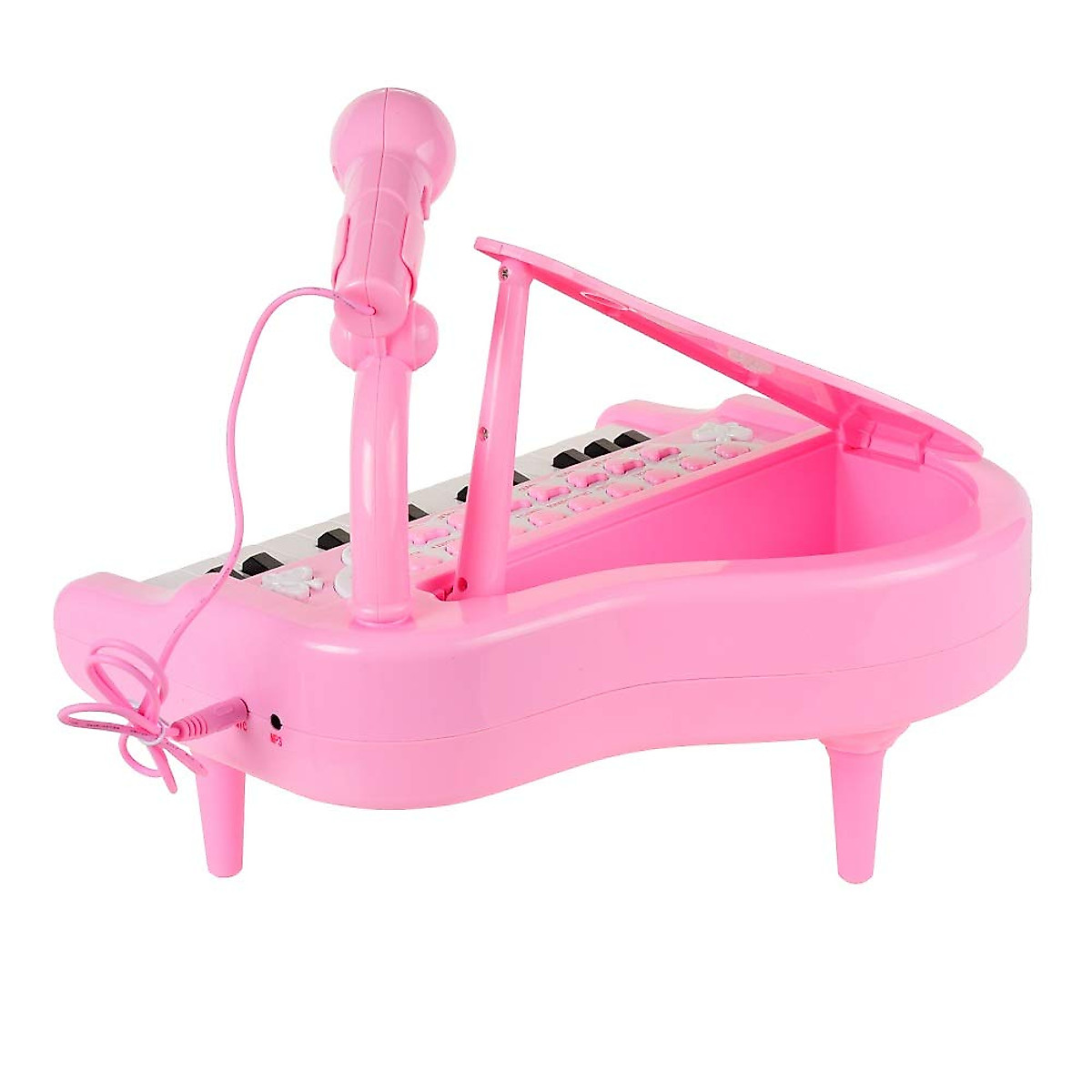Piano Keyboard Toy for Kids, Honor-Y 3-6 Year Old Babies First Birthday Gift, 24 Keys Multifunctional Musical Educational Toy Piano for Toddler Boys Girls (Pink)