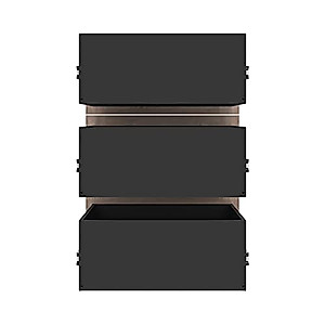 Bestar 3 Drawer Set for Pur Shelving Unit in Rustic Brown