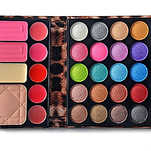 Ecvtop Professional Makeup Kit Eyeshadow Palette Lip Gloss Blush Concealer,29 Color