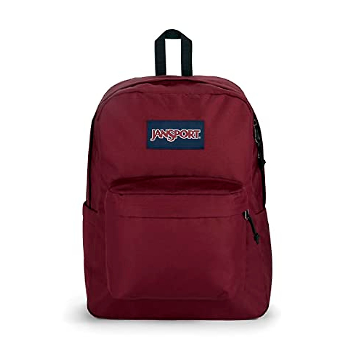 JanSport Superbreak Plus Backpack - Work, Travel, or Laptop Bookbag with Water Bottle Pocket, Russet Red