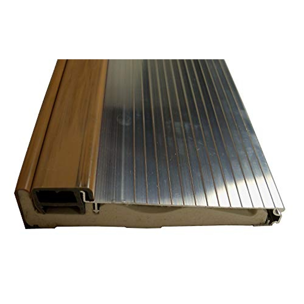 Inswing Threshold 5 5/8 inch with Composite Cap and Composite Base - Mill Finish (36 inch Uncut)