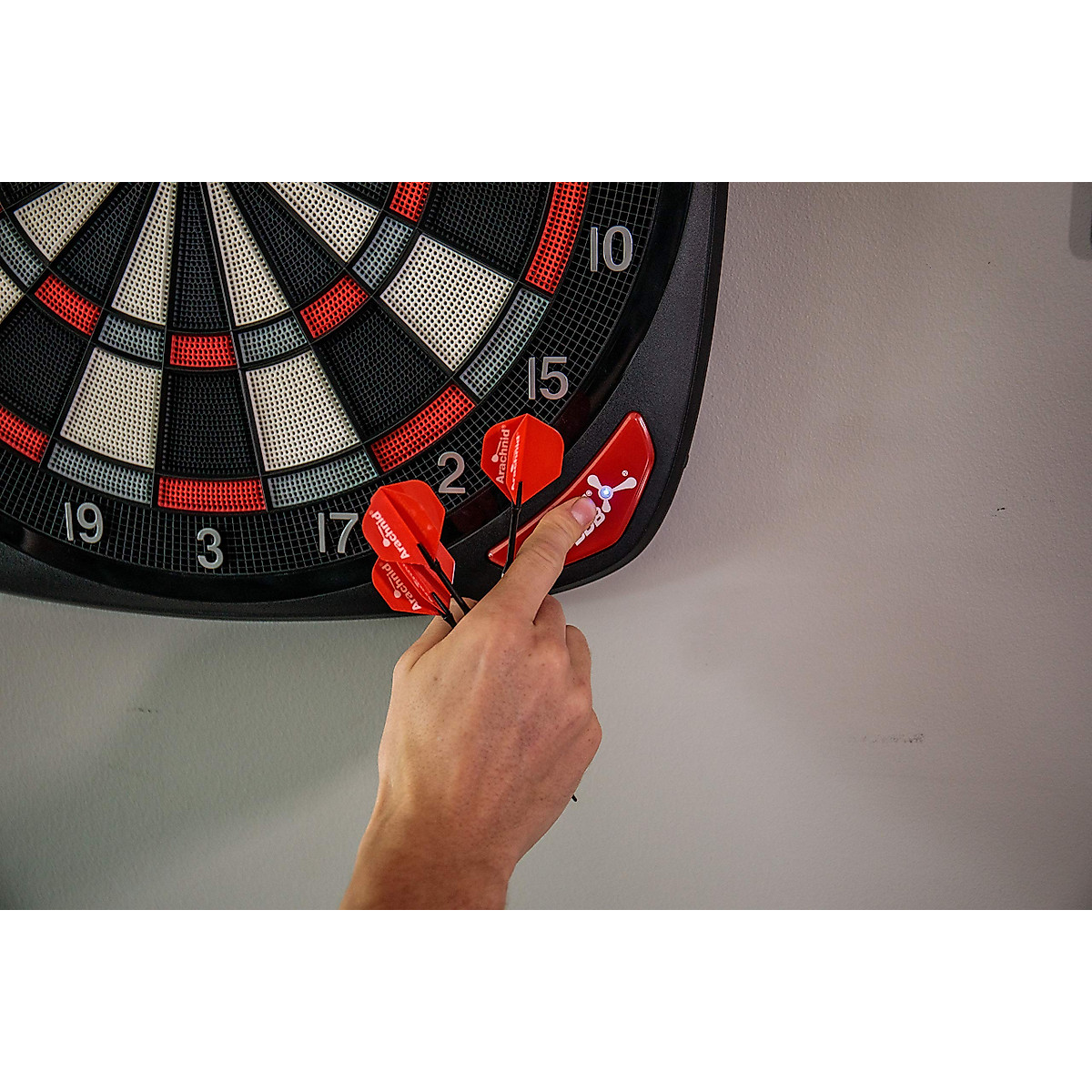 Arachnid SDB4000 Electronic Soft Tip Smart Dartboard with Online Game Play, Black (SDBC4000ARA)