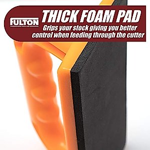 Safety Push Block 2 Pack, Safety Orange Color for High Visibility Ideal for Use On Router Tables, Jointers, Shapers and Band Saws