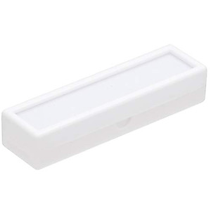 8 PCS Loose Gemstone Display Box Jewelry Box Container with Glass Top Lids for Gems, Diamond,Diameter 4”(White)