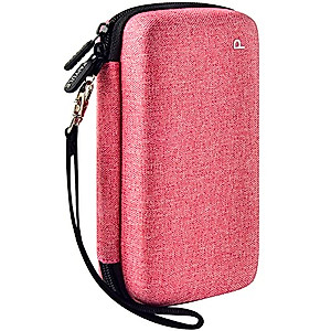 Graphing Calculator Case for Texas Instruments TI-84 Plus CE Color Graphing Calculator, Also Fits for TI-83 Plus Casio fx-9750GII, Large Capacity for Pens,Cables and Other Accessories-Pink, Box Only