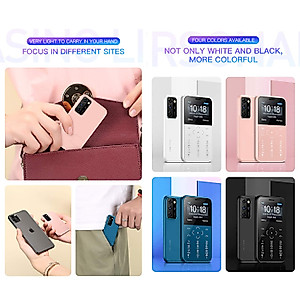 Tuanzi F1 Smallest Flip Cellphone F1 GSM Unlocked 2G Mini Phone 32MB+32MB MTK6261 300mAh Bluetooth Mini Backup Pocket Portable Mobile Phone Gift for Kid (F18 Gold)