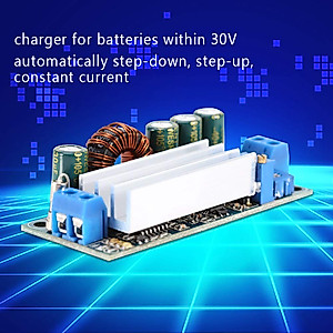 Step Up/Down Converter, 10A Fuse Boost/Buck Converter Module DC-DC 5V-30V to 0.5V-30V for Powering Speaker Audio Amplifier