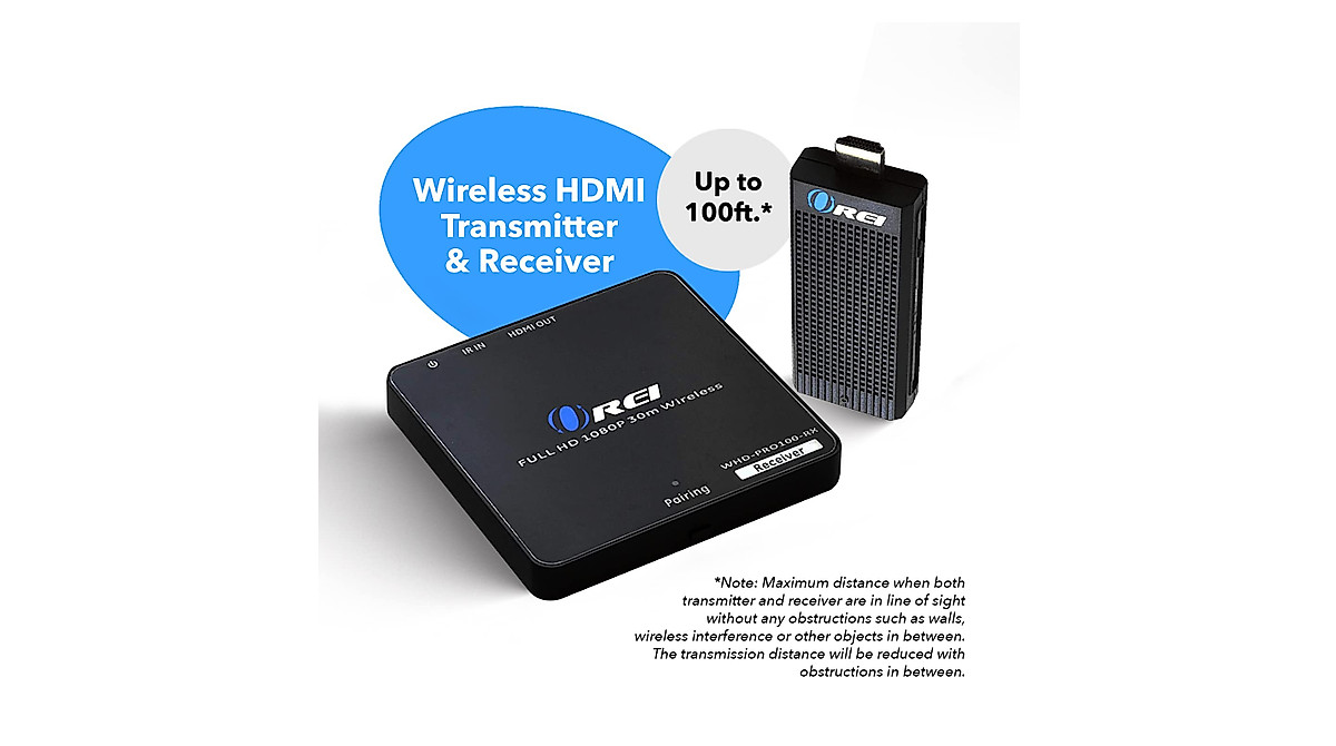 OREI Wireless HDMI Transmitter & Receiver - 1080p Streaming