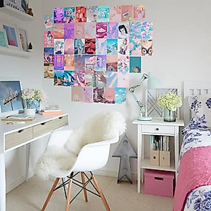 Kawaii Room Decor Aesthetic, 50pcs Kawaii Wall Decor for Anime Room Decor Pink Kawaii Stuff and Kawaii Bedroom Decor for Teen Girls, Kawaii Poster for Anime Walls, Anime Wall Collage Kit, Kawaii Stuff for Room