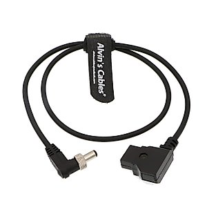 Alvin's Cables D TAP to Locking DC 5.5 2.1 Atomos Monitor Power Cable for Video Devices PIX-E7 PIX-E5 7 Touchscreen Display Hollyland Mars 400s